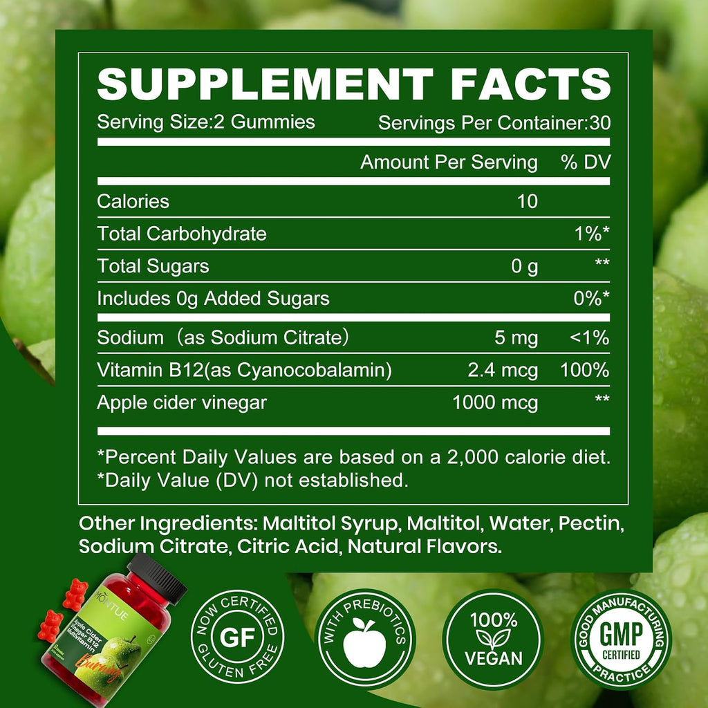 Kids multivitamin gummies with apple cider vinegar