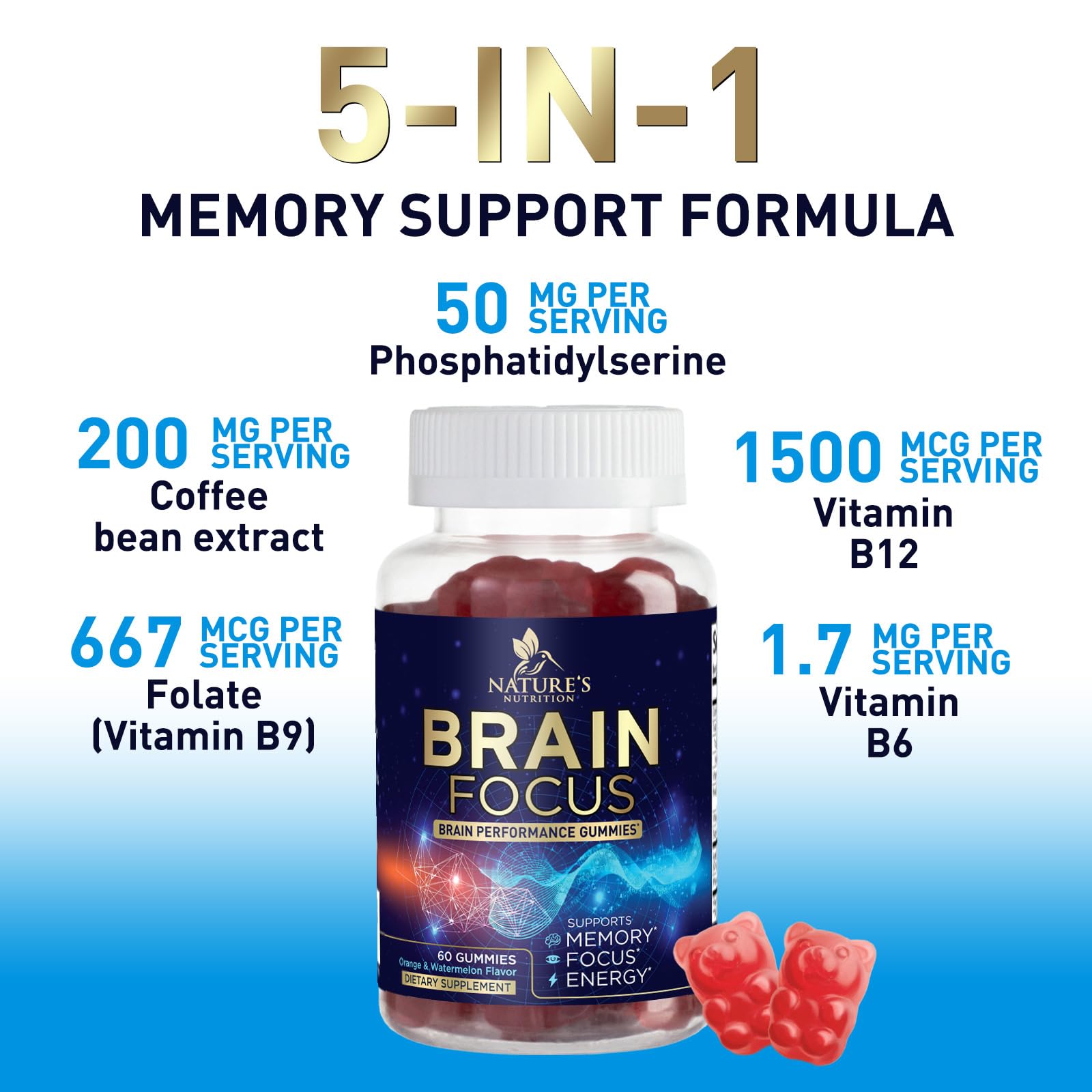 kids multivitamin gummies with brain support