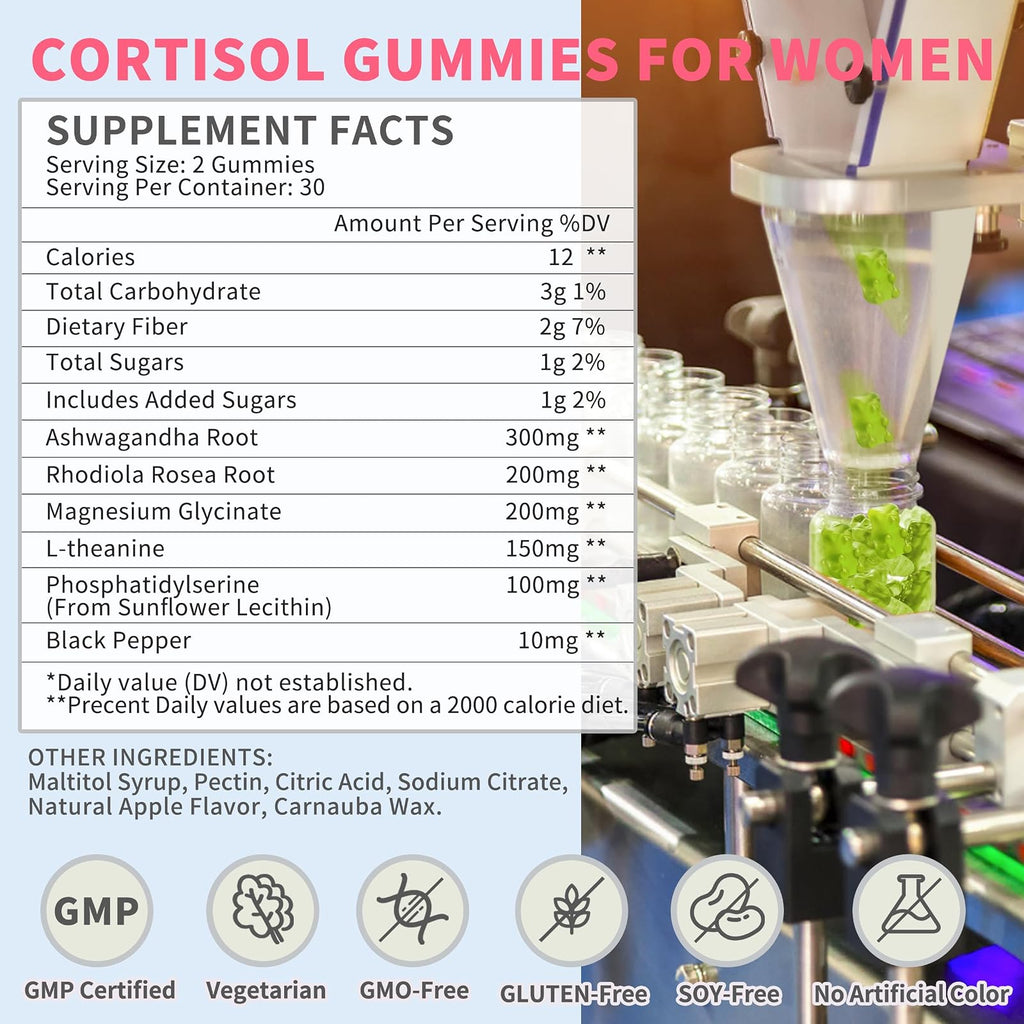 Kids multivitamin gummies with cortisol support