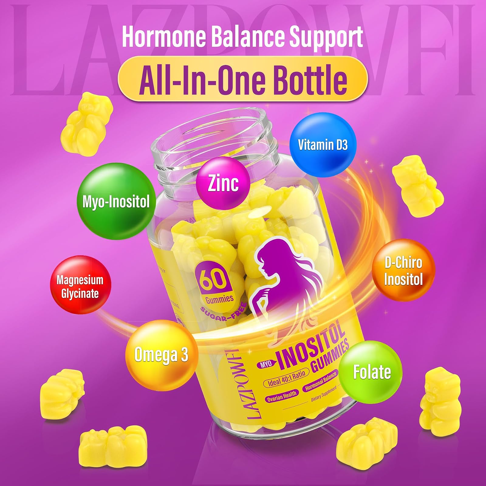 Kids multivitamin gummies with Myo-Inositol