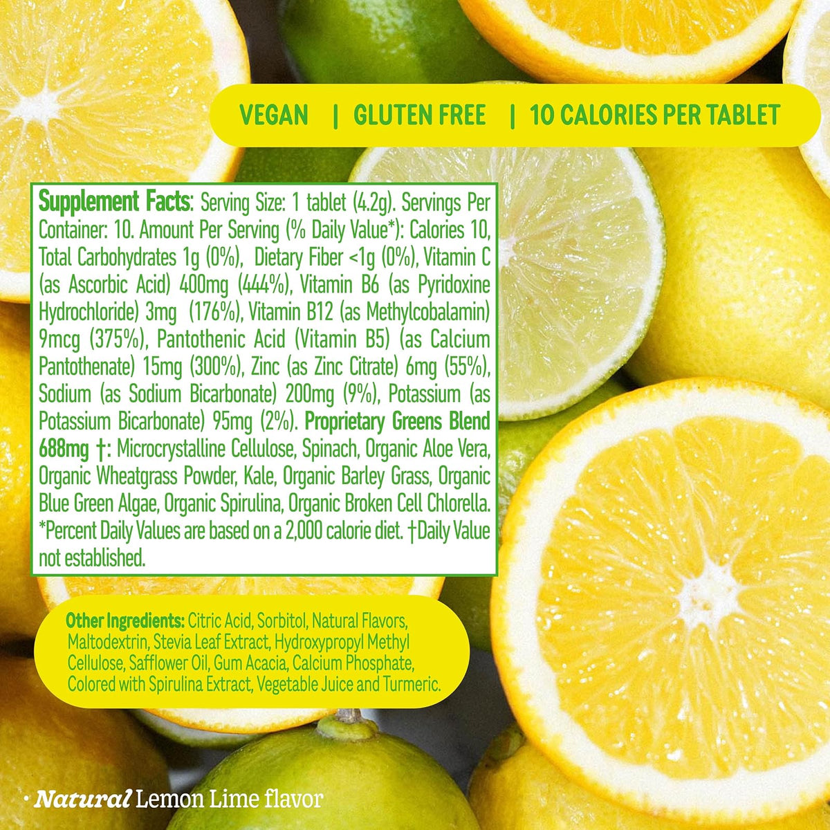 Kids multivitamin with delicious lemon lime