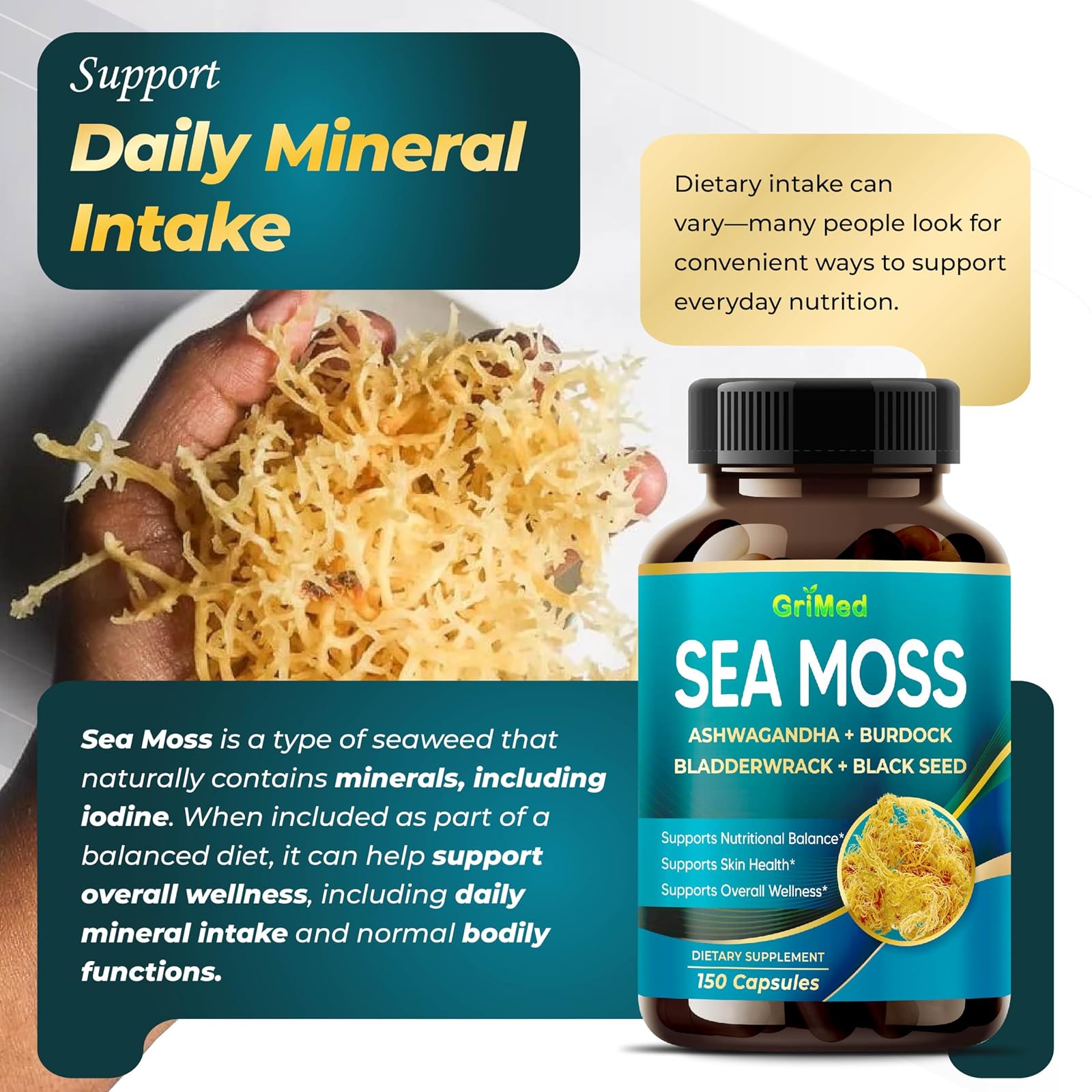 Kids multivitamin with GriMed Sea Moss