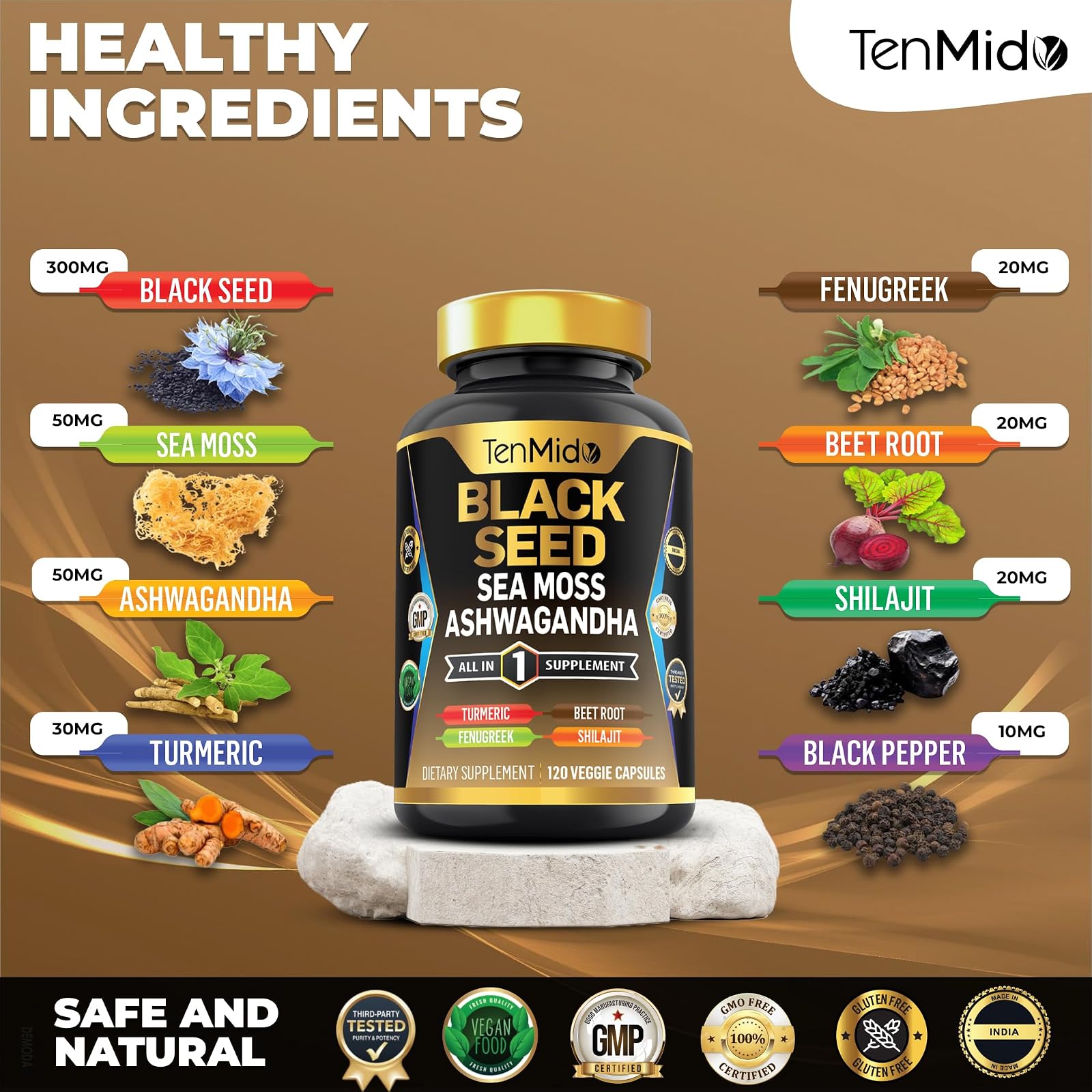 Kids multivitamin with organic black seed