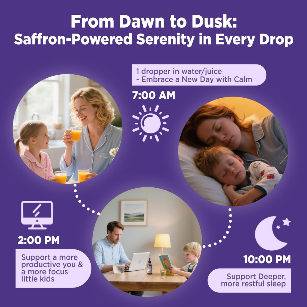 Kids multivitamin with organic saffron
