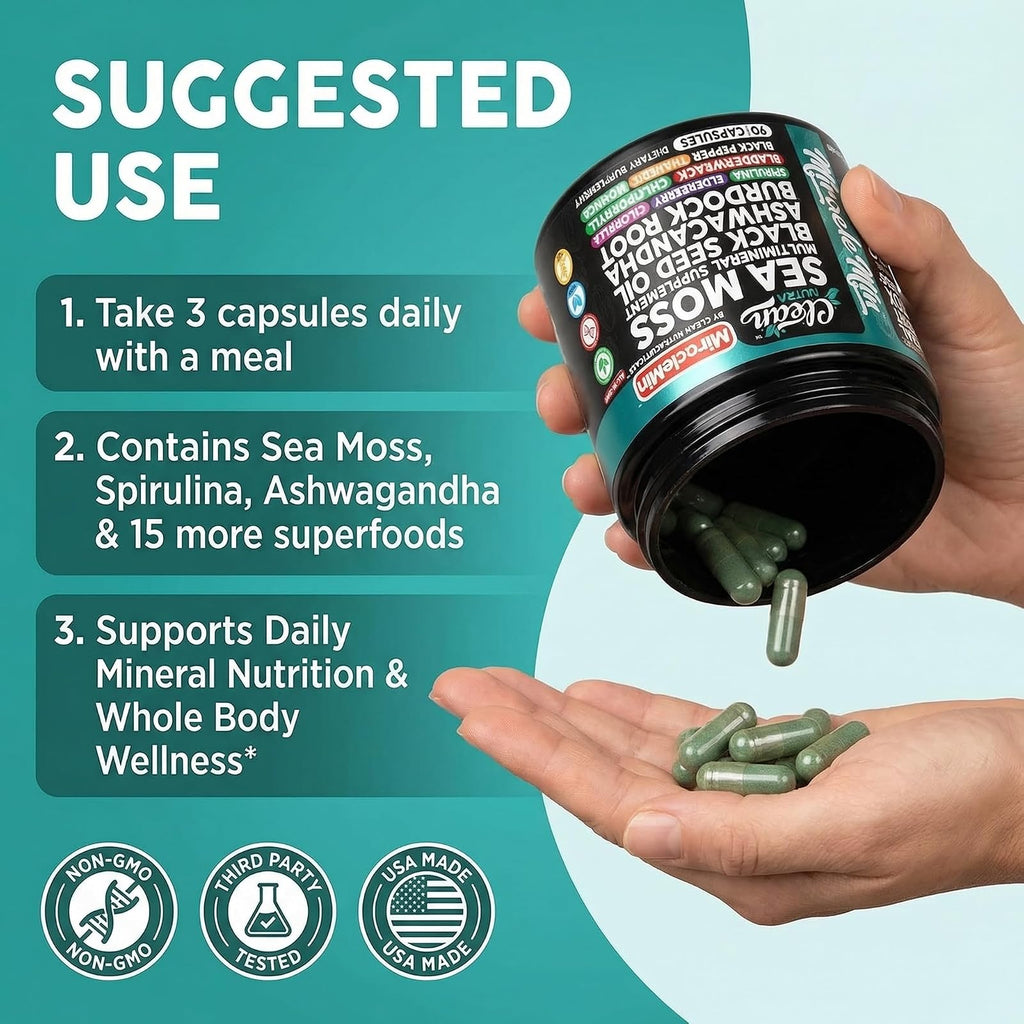 Kids multivitamin with organic sea moss