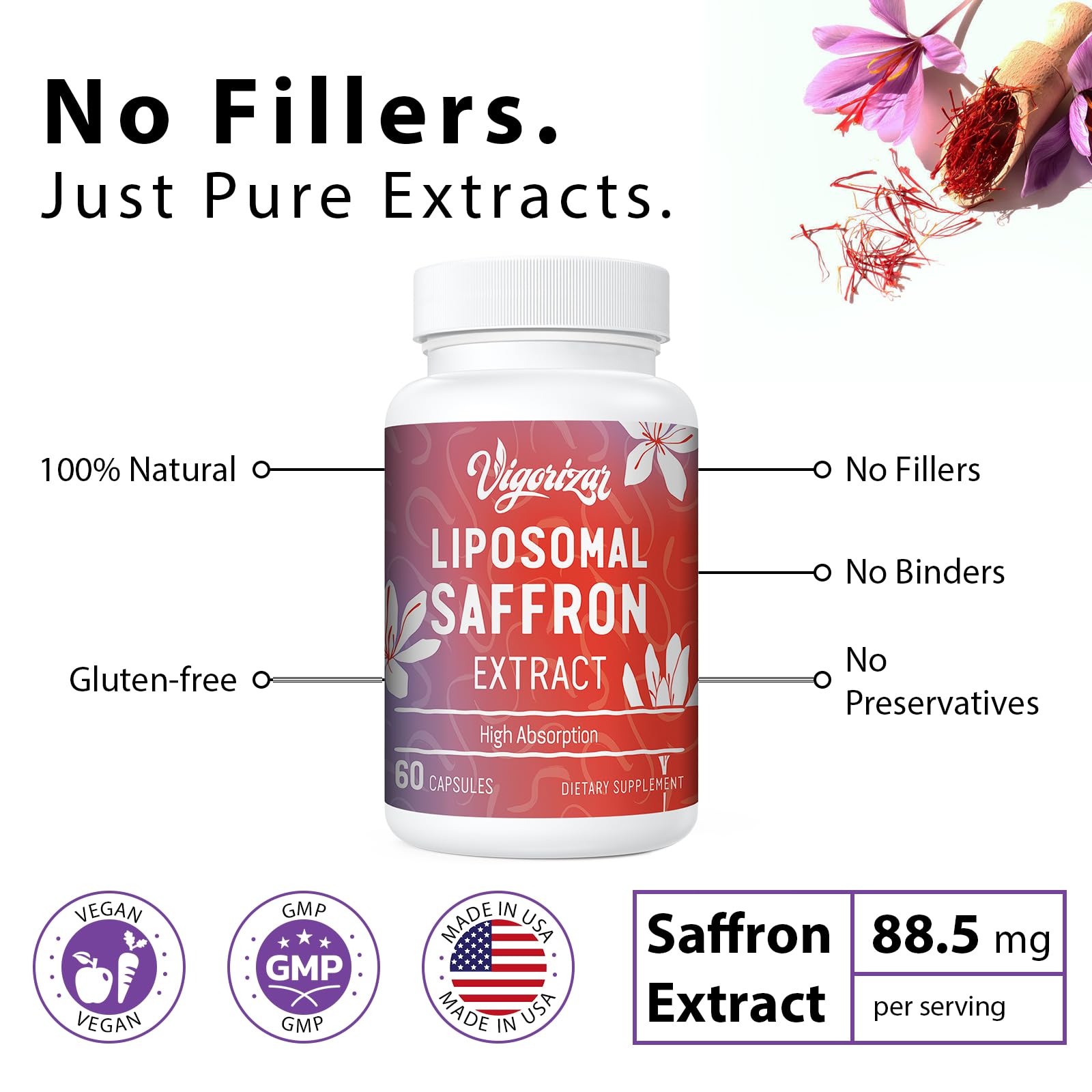 Kids multivitamin with saffron extract