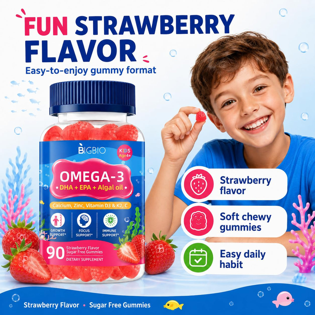 kids' omega 3 gummy vitamins