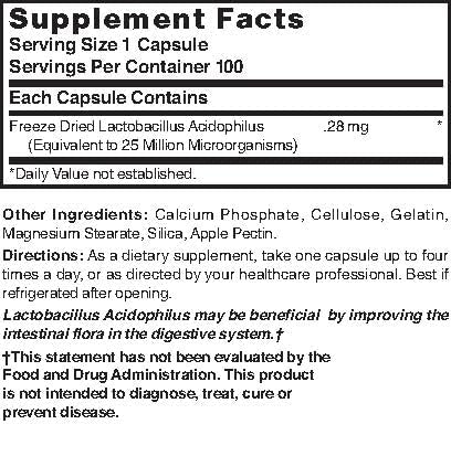Kids probiotic capsules for gut balance