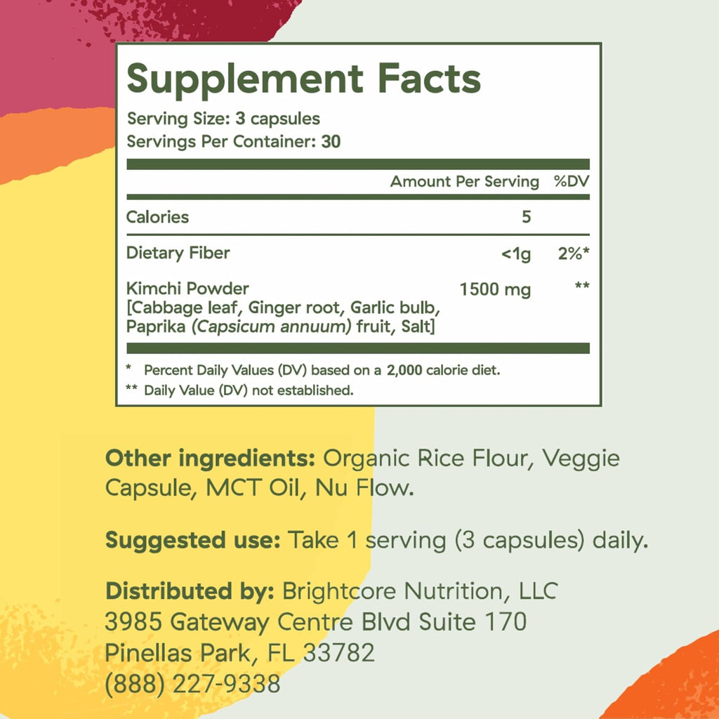 kids probiotic capsules with kimchi