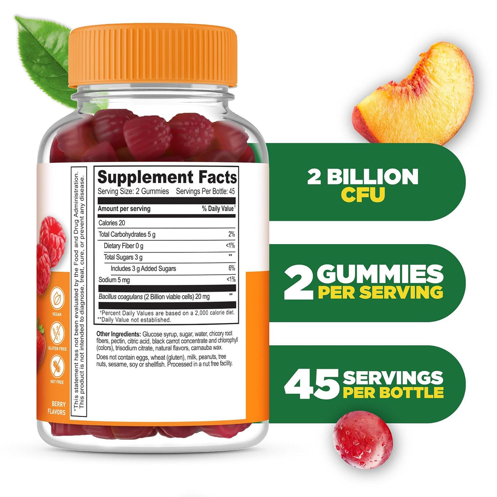 Kids probiotic gummies for immune support