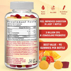 Kids probiotic gummies with 3 billion CFU