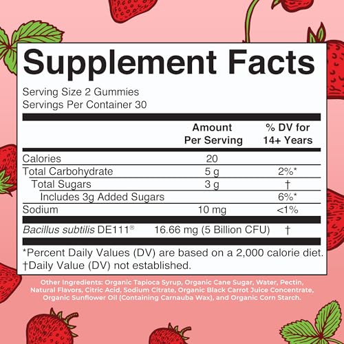 kids probiotic gummies with 5 billion CFU