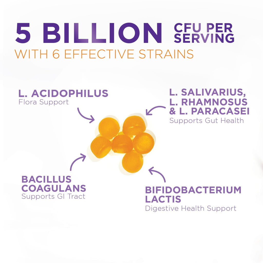 Kids probiotic gummies with acidophilus