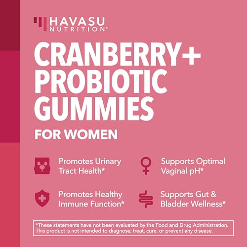 Kids probiotic gummies with cranberry flavour
