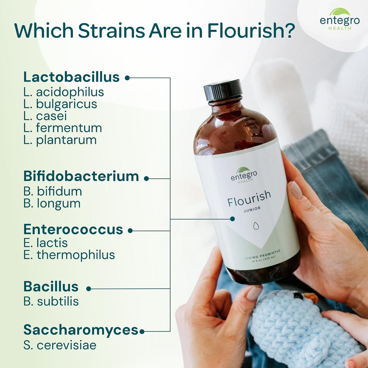 Kids' probiotic liquid supplement