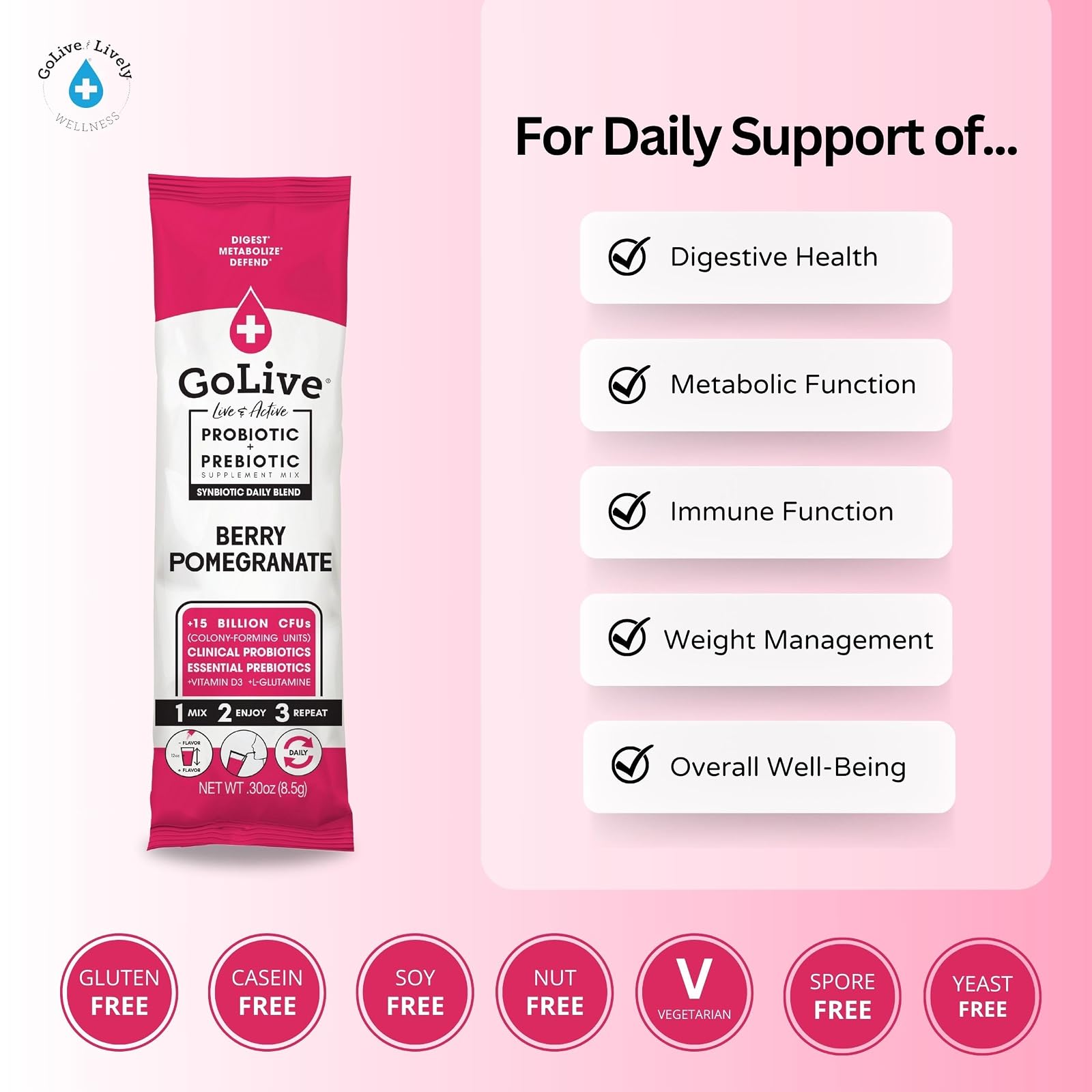 Kids probiotic powder for healthy gut