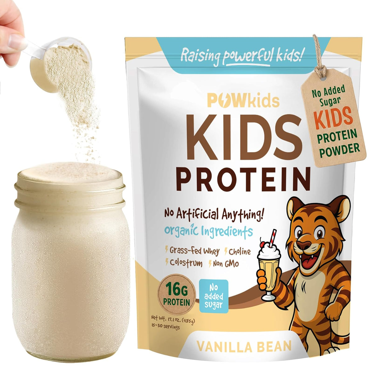 Kids protein shake powder vanilla