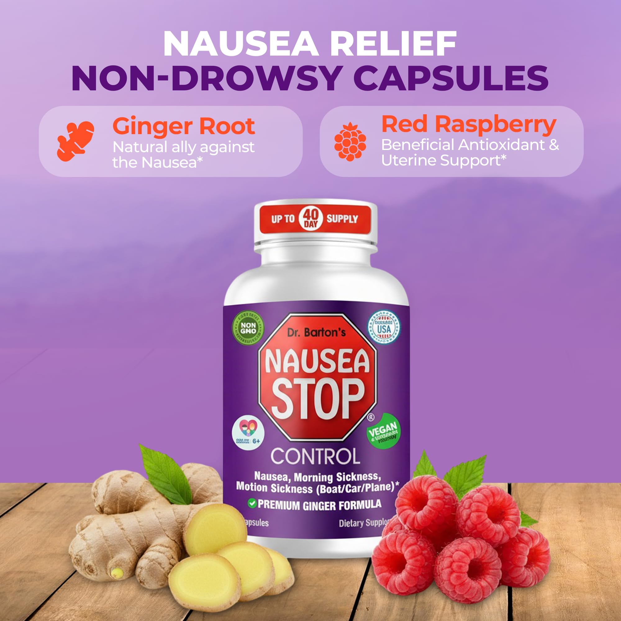 kids safe ginger nausea relief