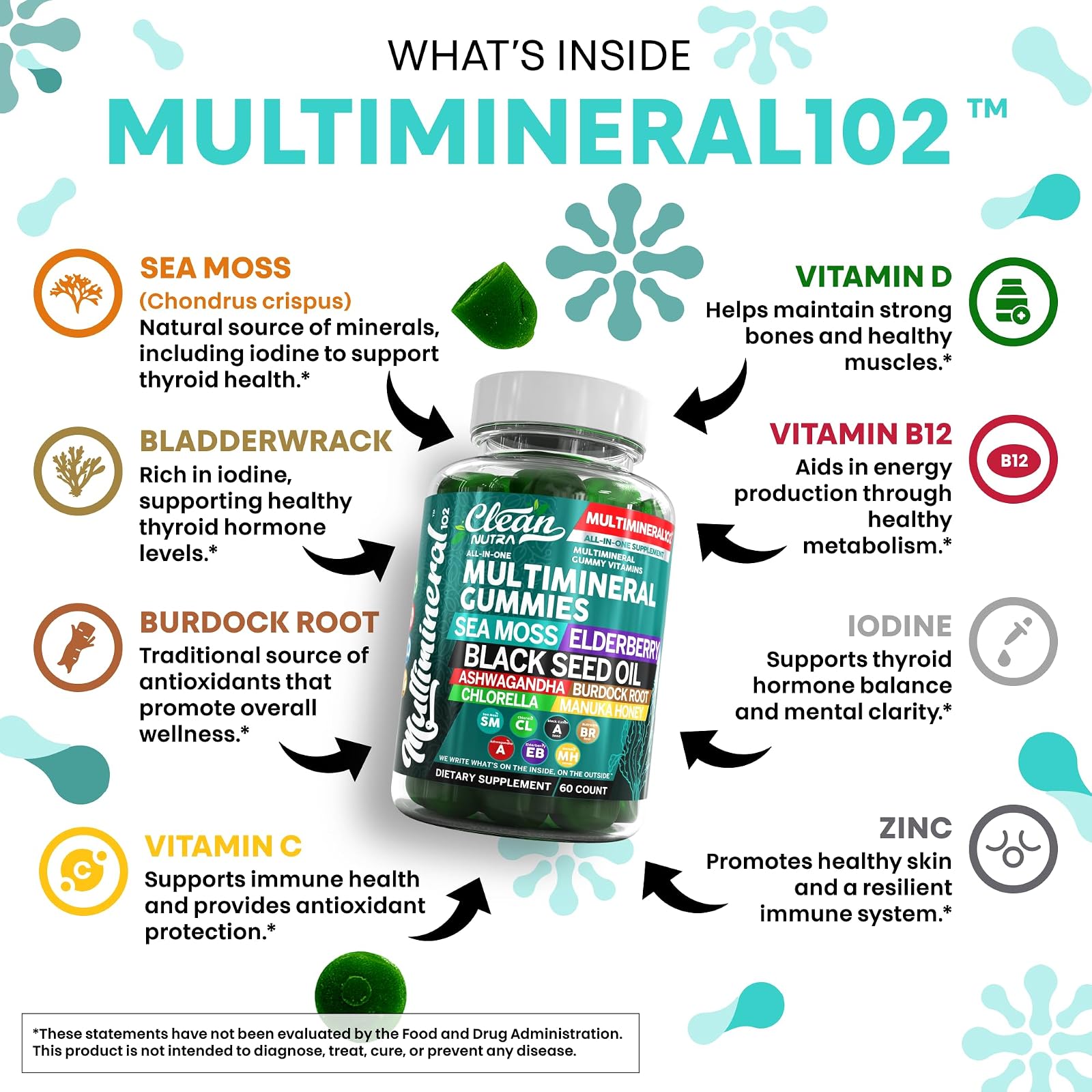 kids sea moss gummy supplement