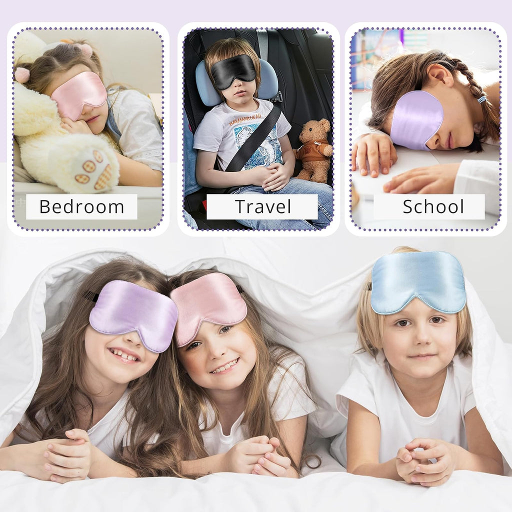 kids silk eye mask for relaxation