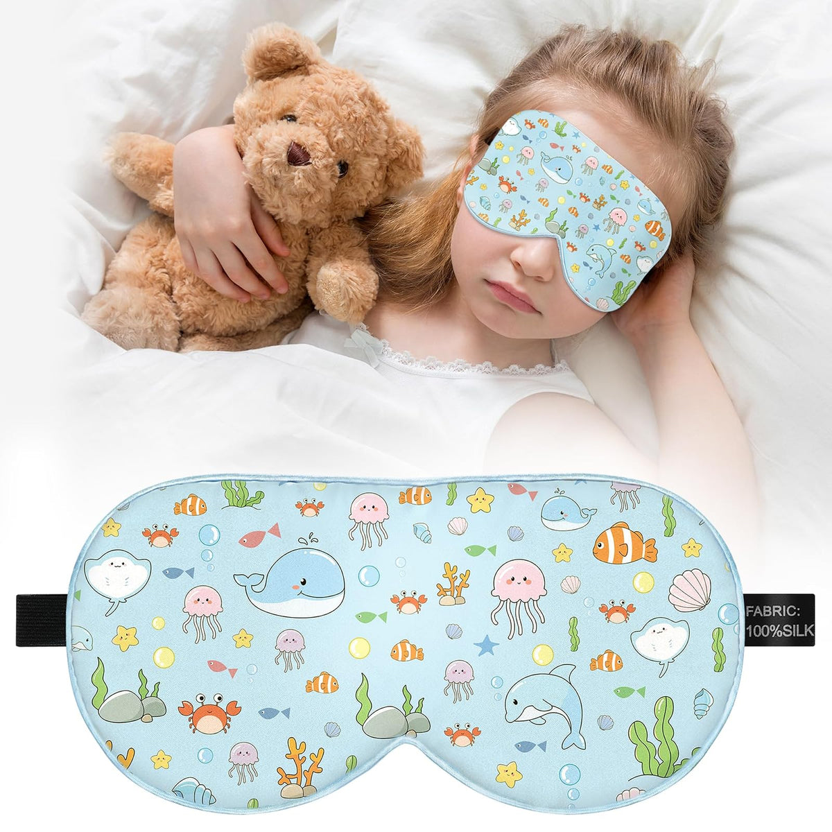 kids silk sleep mask comfort