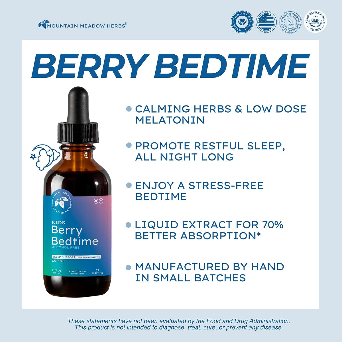 Kids sleep support vitamins for relaxation