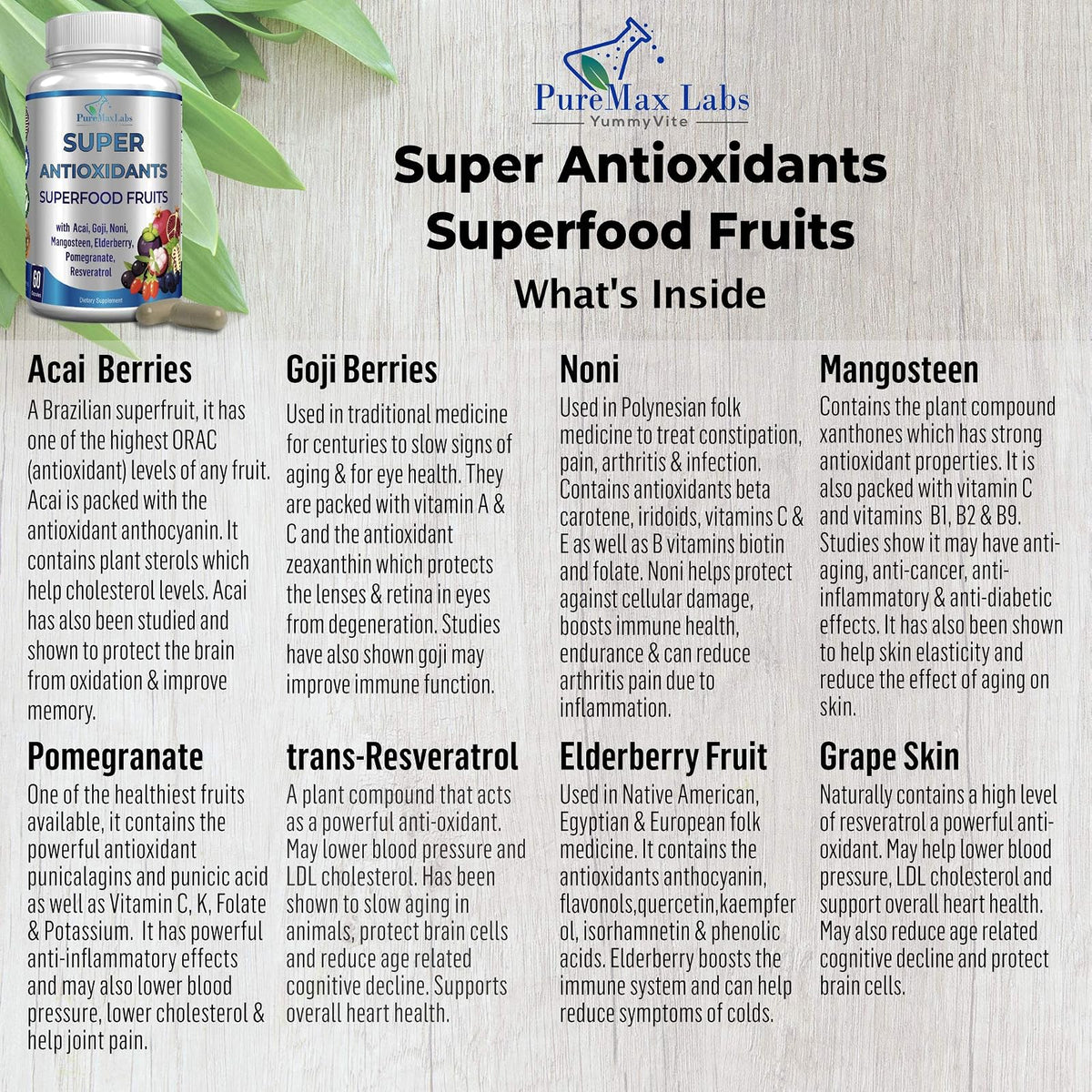 kids Super Antioxidant fruit superfood