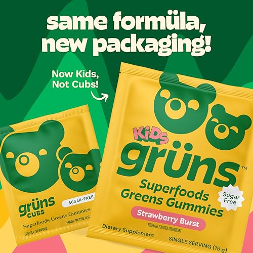 Kids' superfood gummies with alfalfa