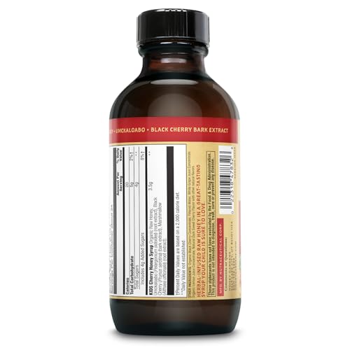 kids throat syrup with herbal infusions