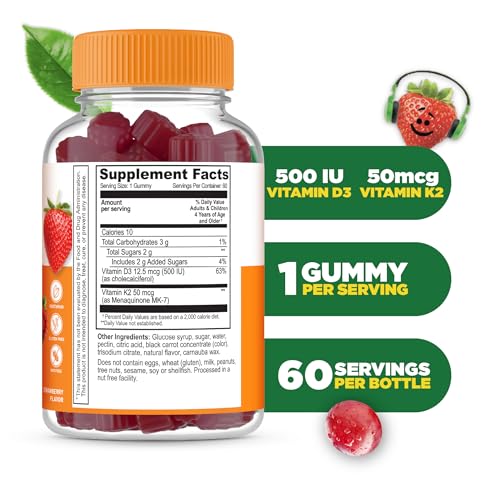 Kids vitamin D3 500 IU supplement
