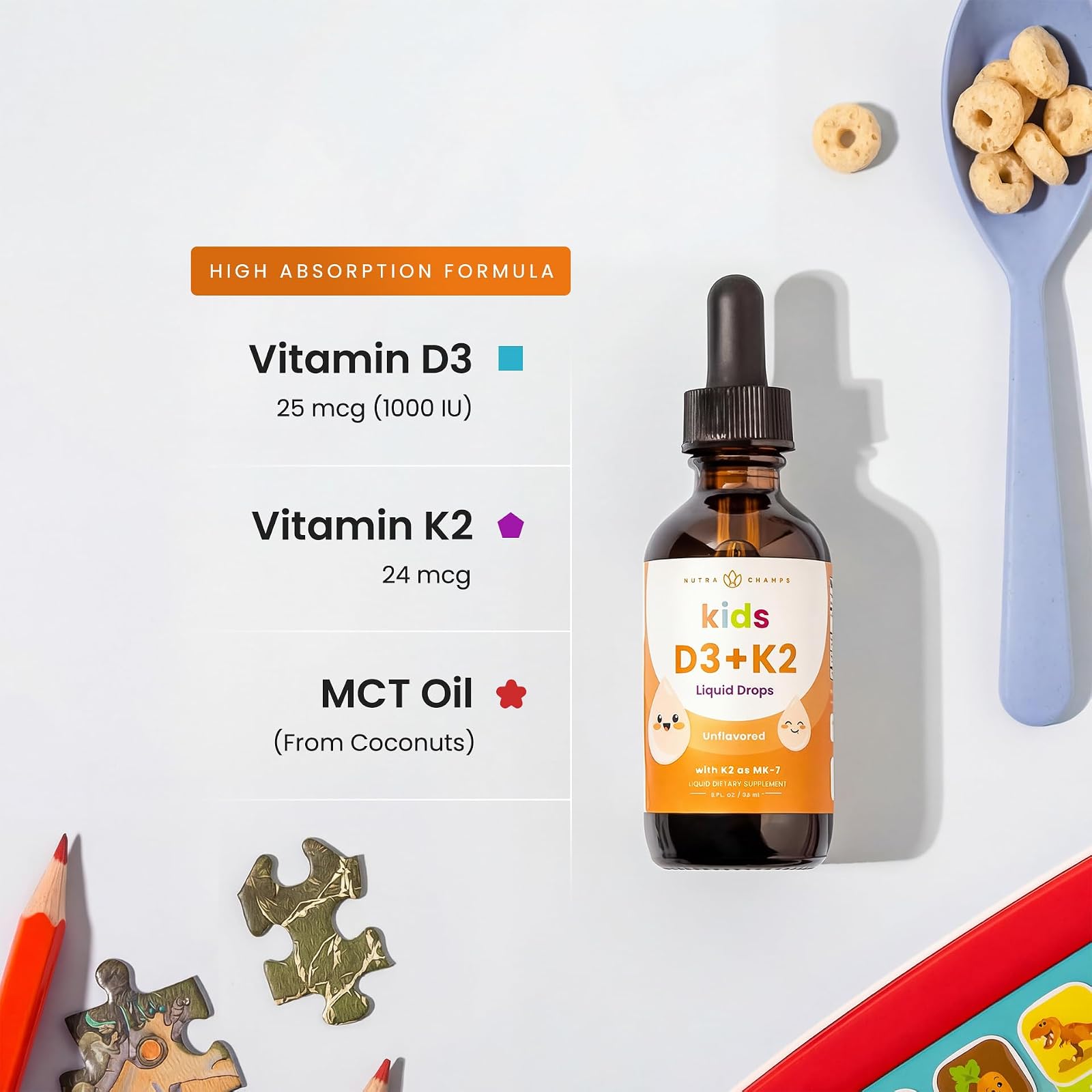 Kids vitamin D3 immune support