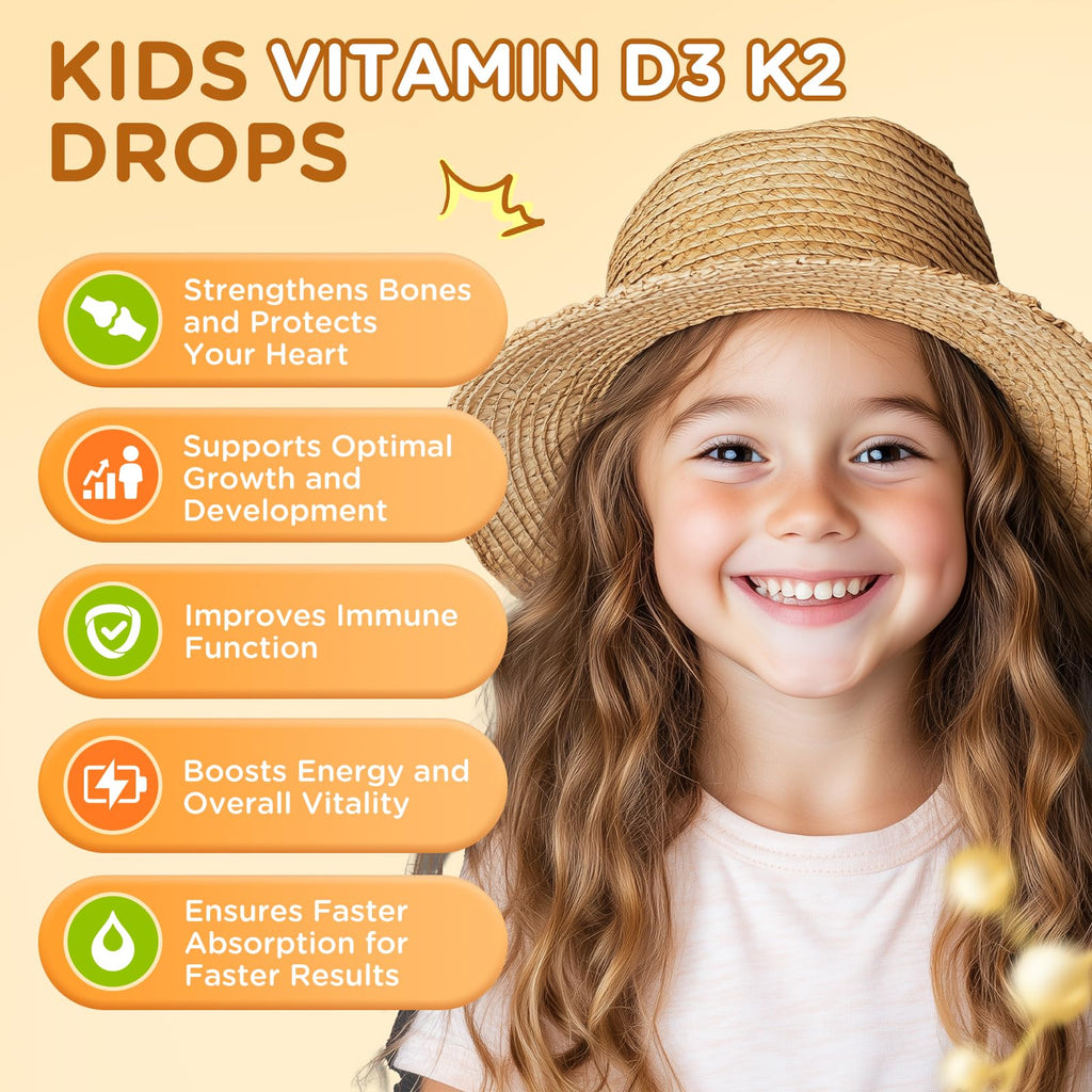 Kids vitamin D3 K2 supplement