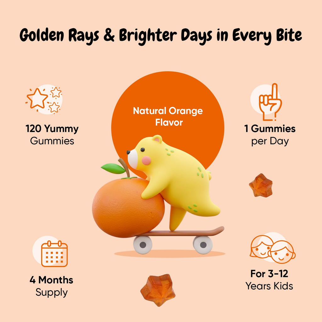 Kids vitamin D3 with natural flavours