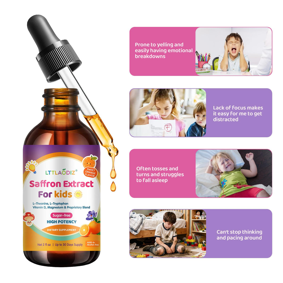 Kids vitamin drops for daily nutrition