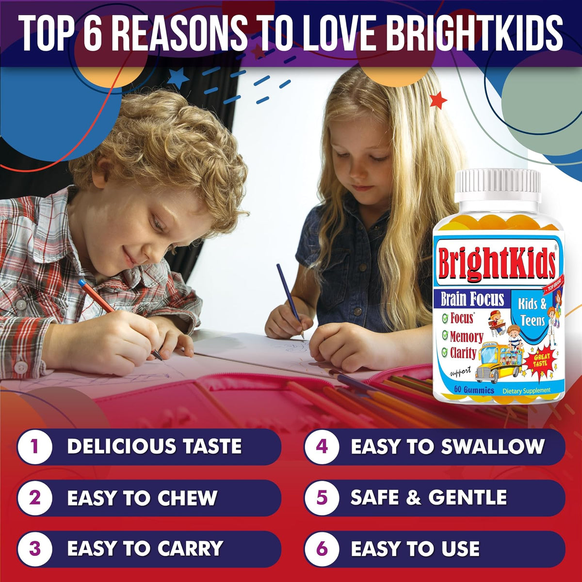 Kids vitamins for improved focus