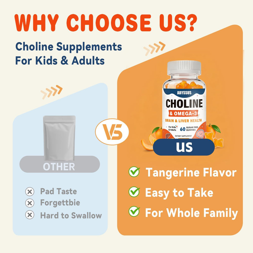 Kids vitamins with choline bitartrate