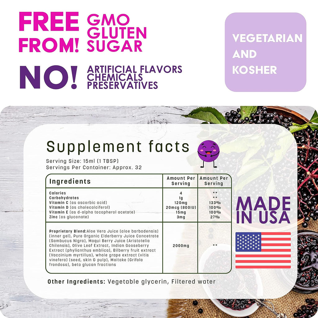 kids vitamins with elderberry extract