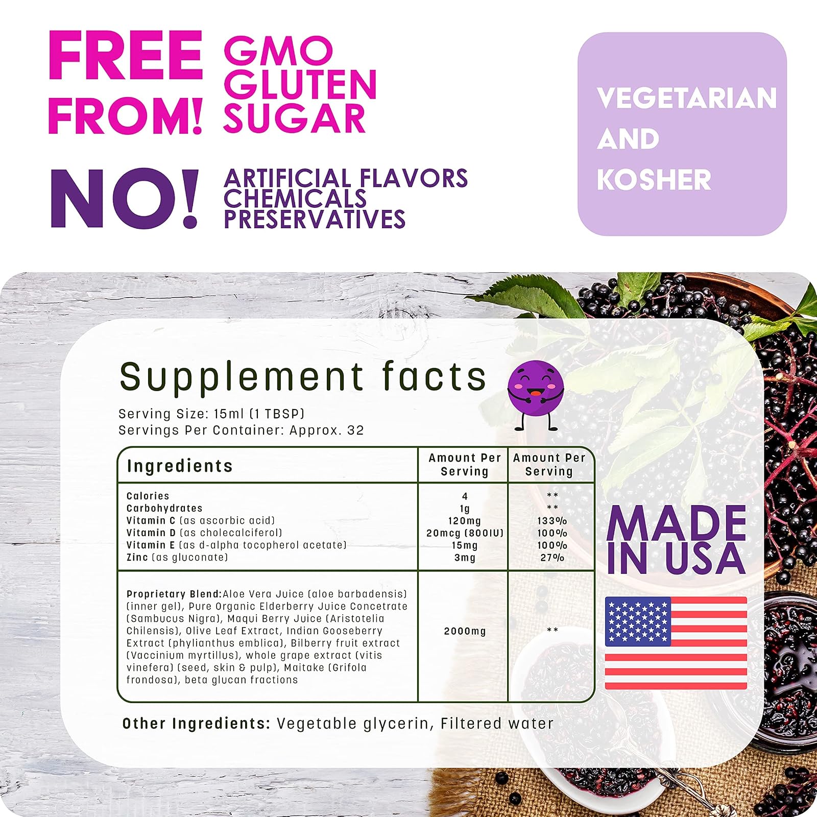 kids vitamins with elderberry extract