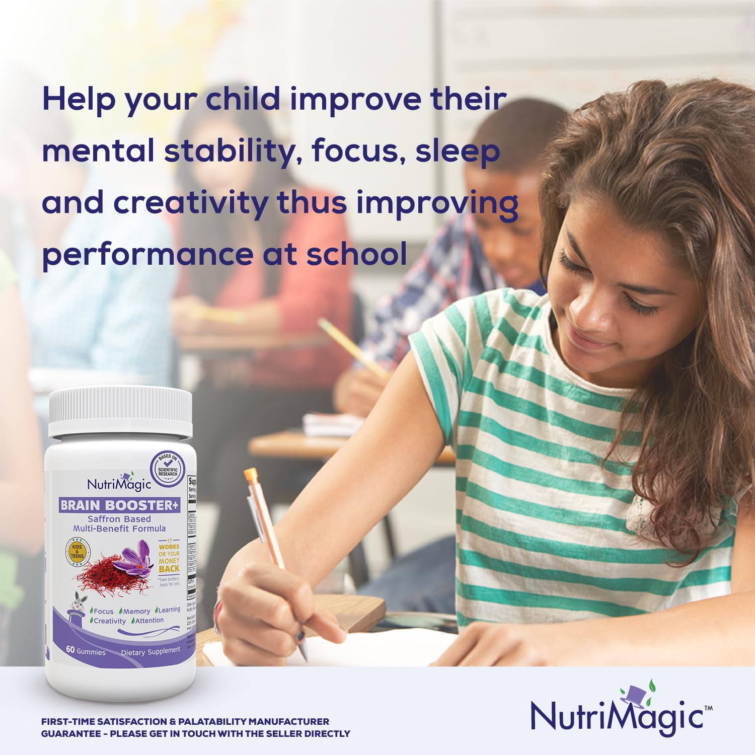 Kids' vitamins with pure saffron