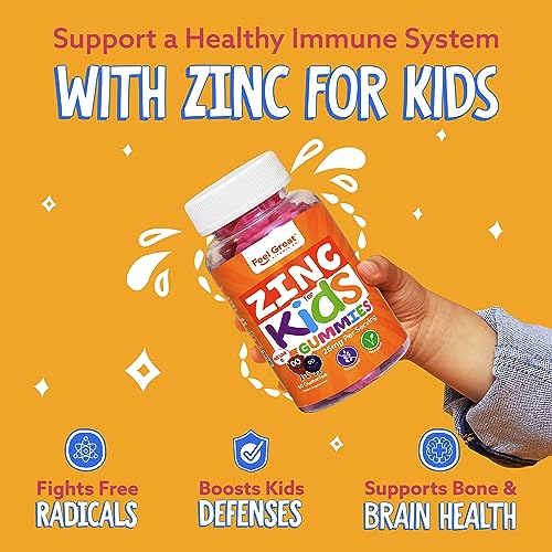 Kids' vitamins with zinc for wellness