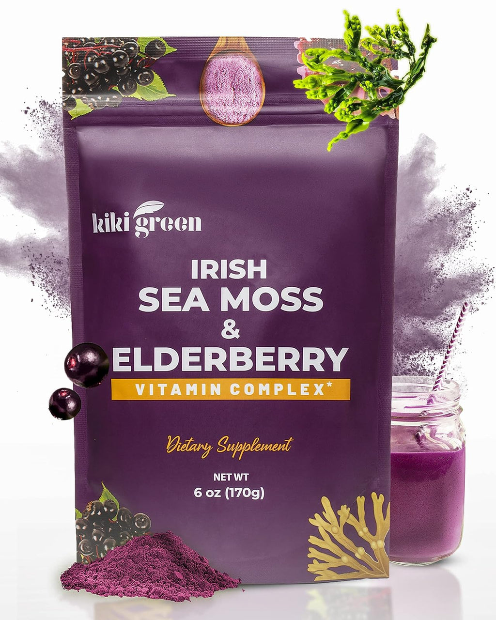 KIKI elderberry sea moss powder
