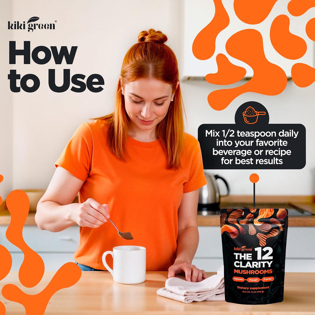 KIKI Green 12 mushroom powder uses