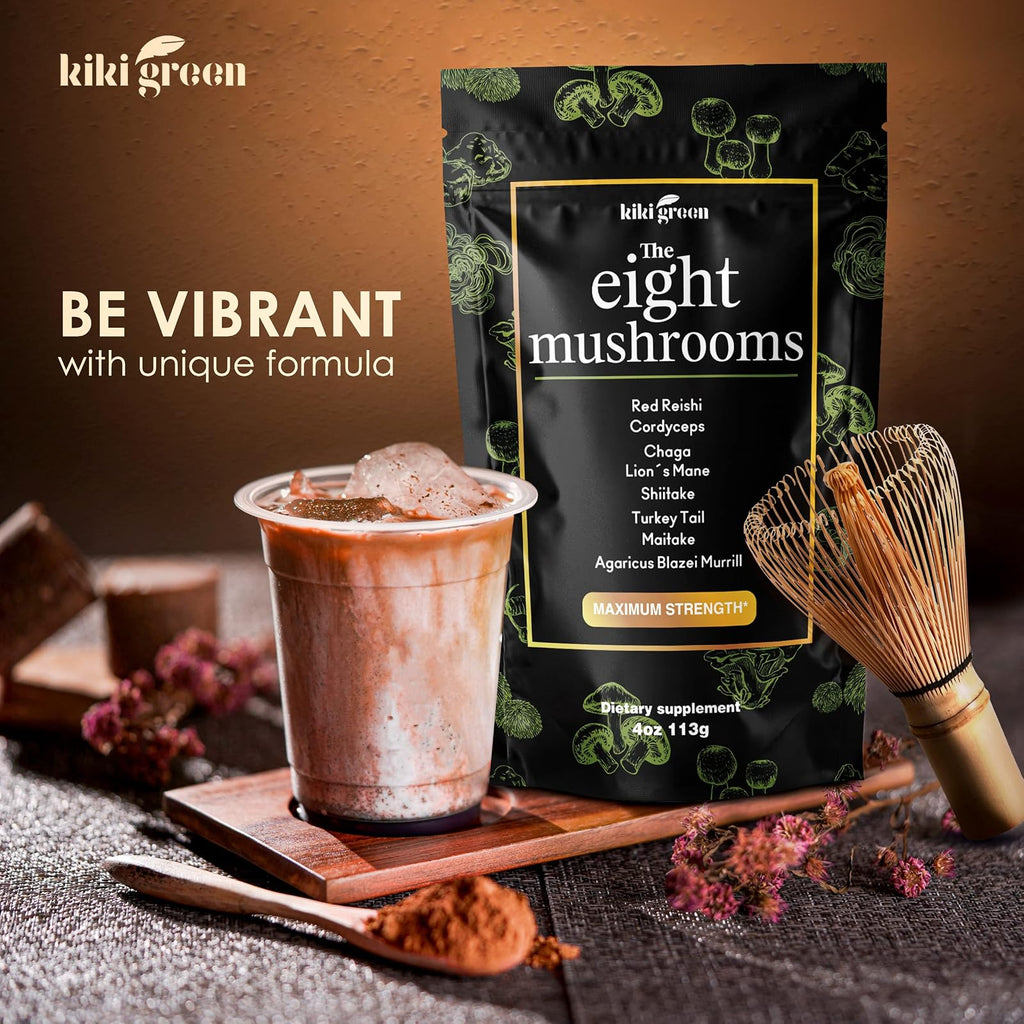 KIKI Green 8 mushrooms immune support