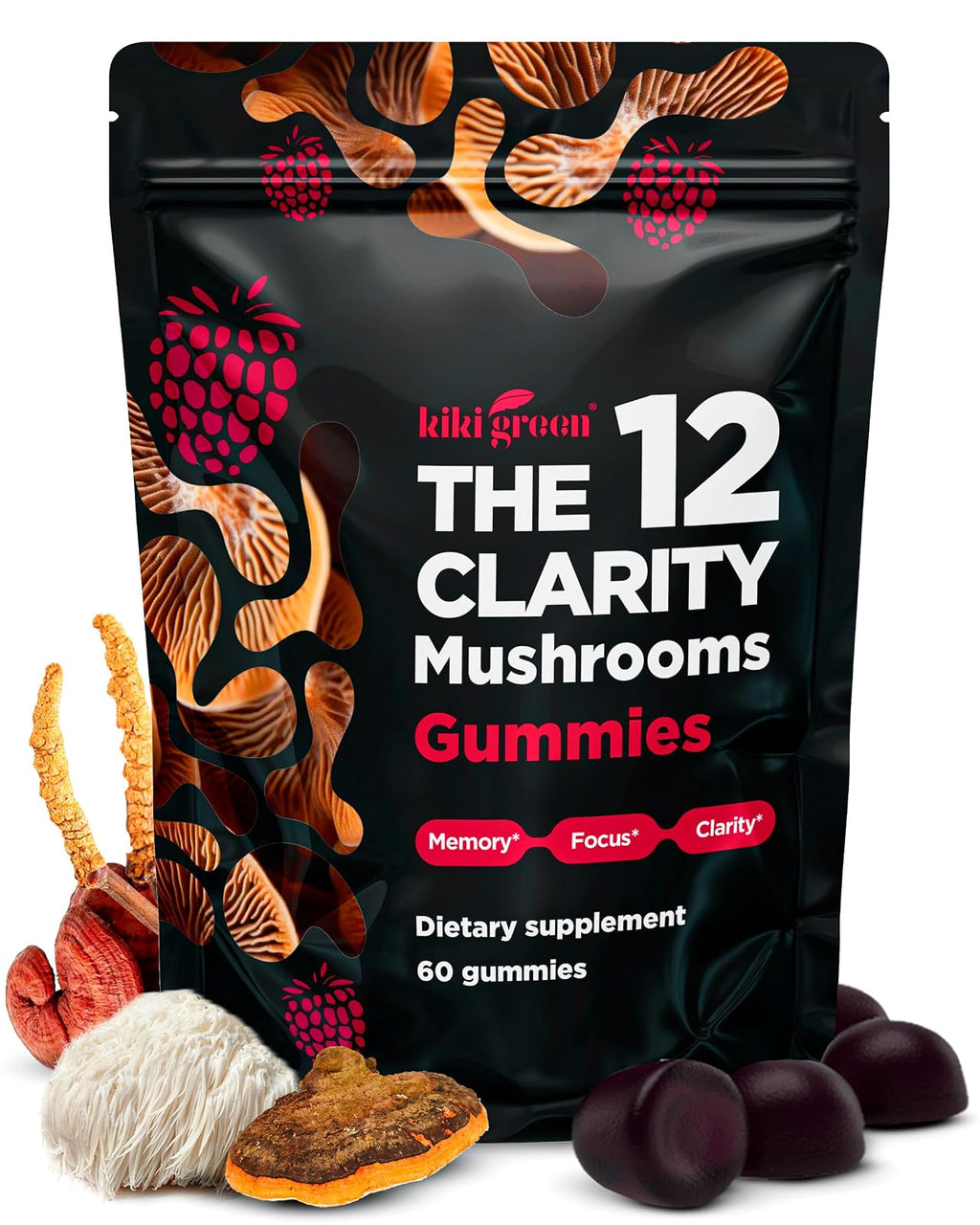 KIKI Green mushroom gummies for wellness