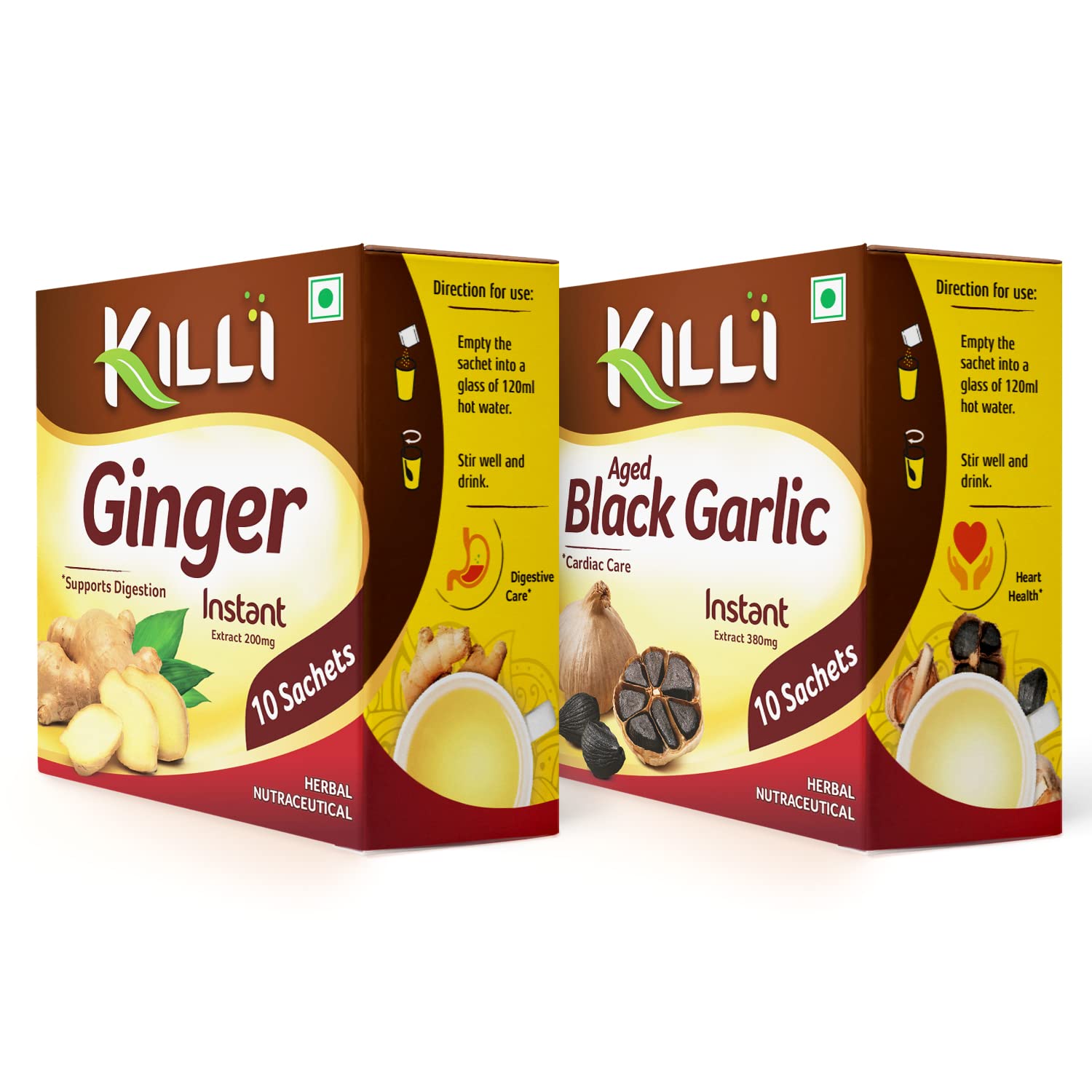 KILLI Ginger instant extract sachets