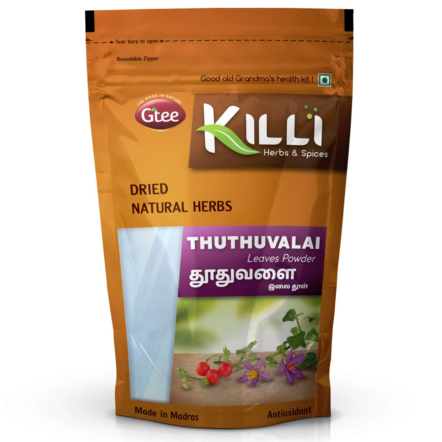 KILLI Thuthuvalai Leaves Powder benefits