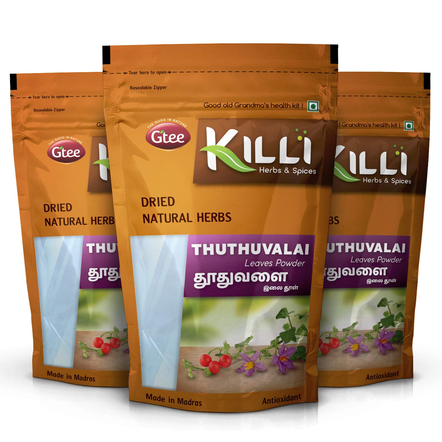 KILLI Thuthuvalai powder for health