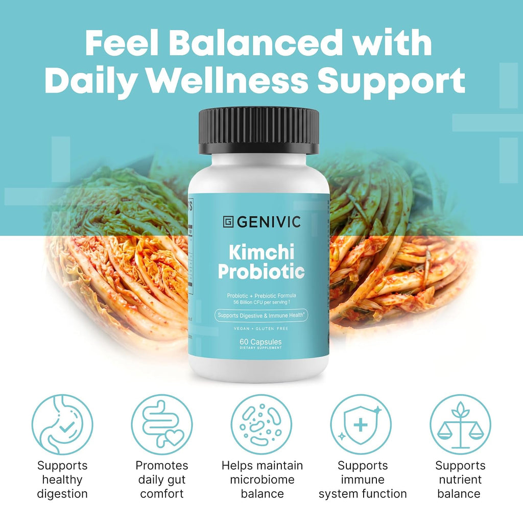 Kimchi capsules for gut health