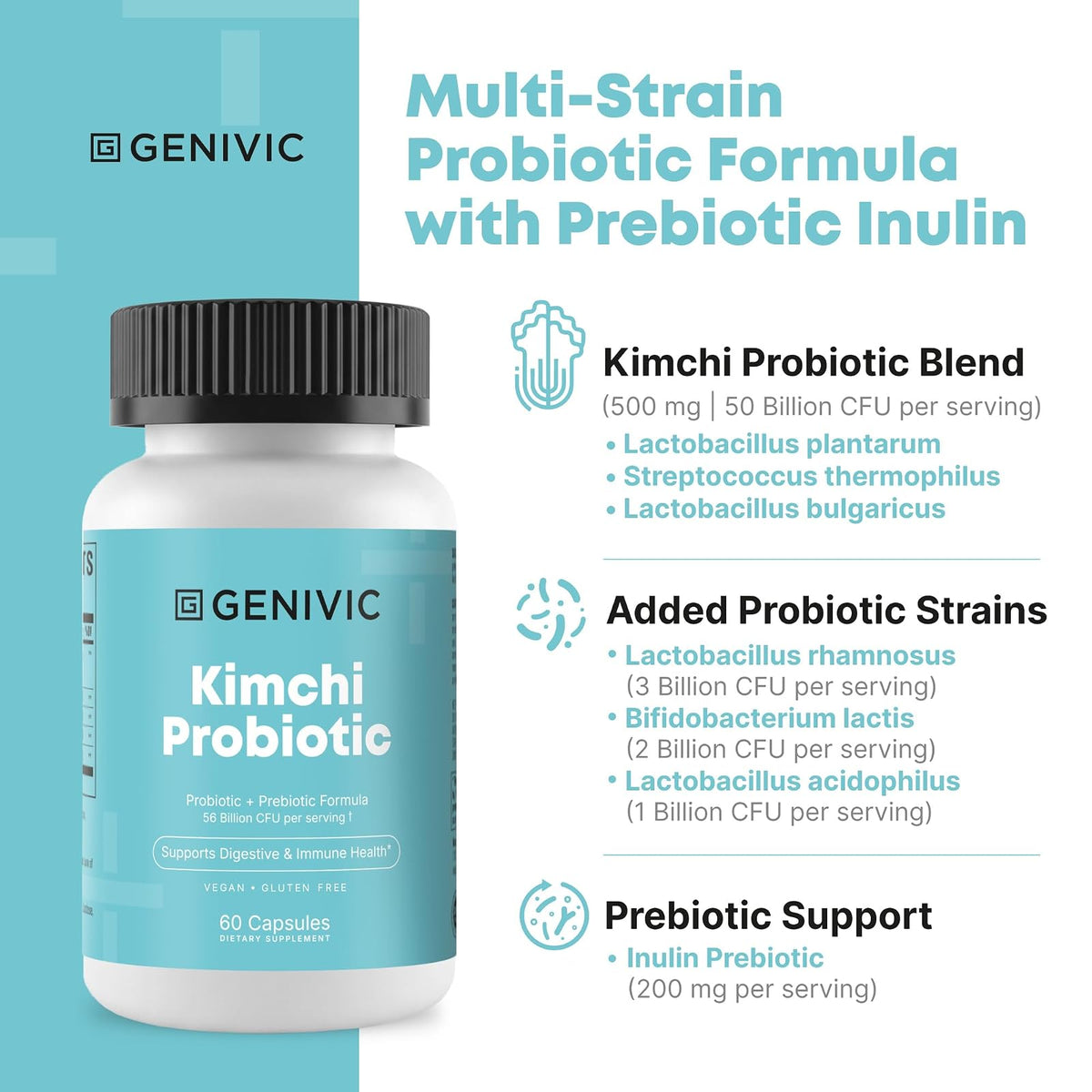 Kimchi capsules for immune system boost