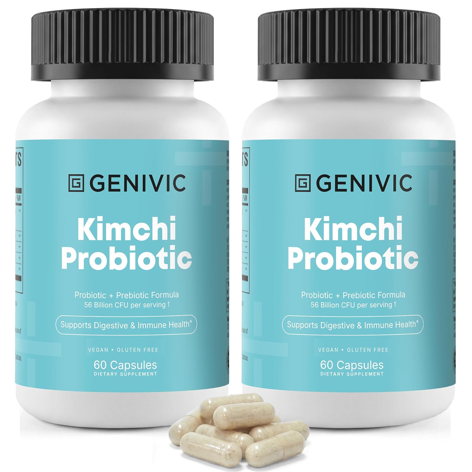 Kimchi probiotic capsules for digestion